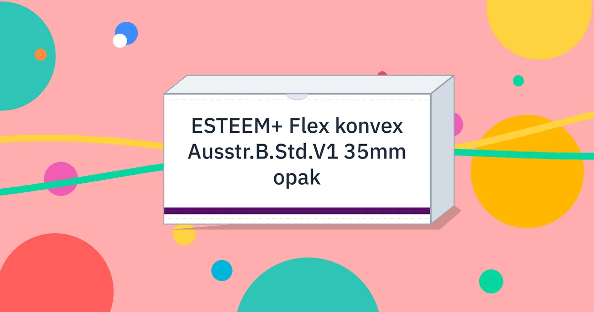 Symbolbild: Packung mit der Aufschrift ESTEEM+ Flex konvex Ausstr.B.Std.V1 35mm opak (PZN 11854372) – Verfügbarkeit und Bezug in Apotheken in Frankfurt am Main