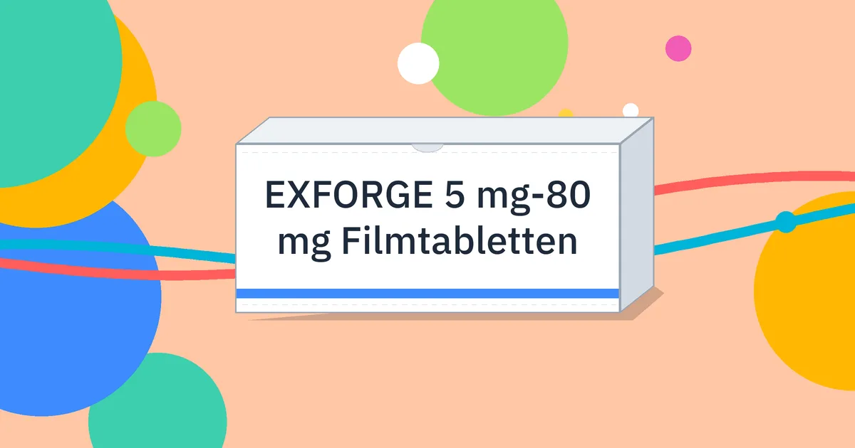 Symbolbild: Packung mit der Aufschrift EXFORGE 5 mg-80 mg Filmtabletten (PZN 07289593) – Verfügbarkeit und Bezug in Apotheken in Frankfurt am Main