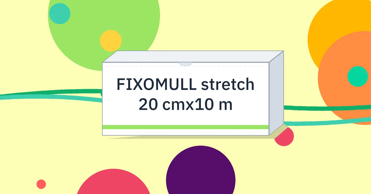 Symbolbild: Packung mit der Aufschrift FIXOMULL stretch 20 cmx10 m (PZN 19125342) – Verfügbarkeit und Bezug in Apotheken in Frankfurt am Main