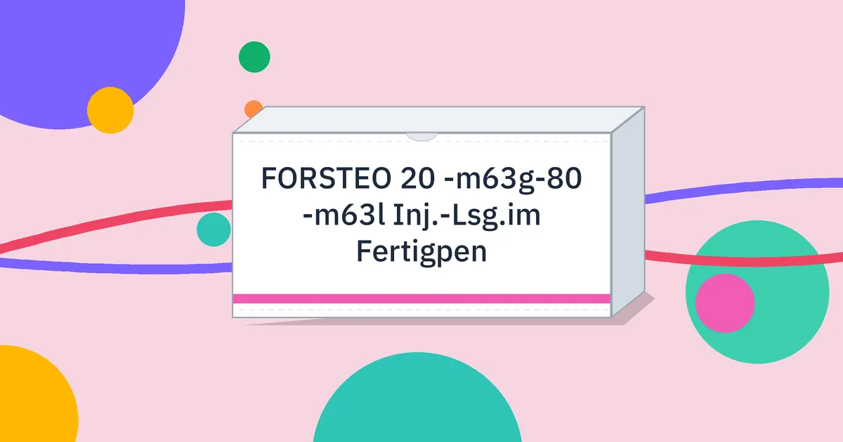 Symbolbild: Packung mit der Aufschrift FORSTEO 20 -m63g-80 -m63l Inj.-Lsg.im Fertigpen (PZN 06812265) – Verfügbarkeit und Bezug in Apotheken in Frankfurt am Main