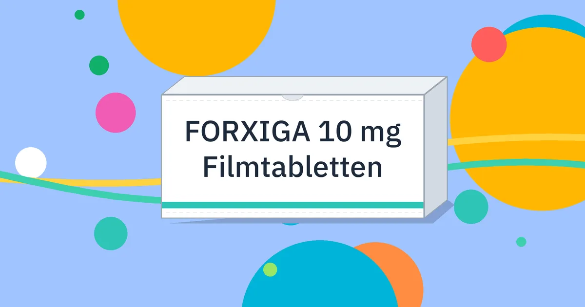 Symbolbild: Packung mit der Aufschrift FORXIGA 10 mg Filmtabletten (PZN 19065367) – Verfügbarkeit und Bezug in Apotheken in Frankfurt am Main
