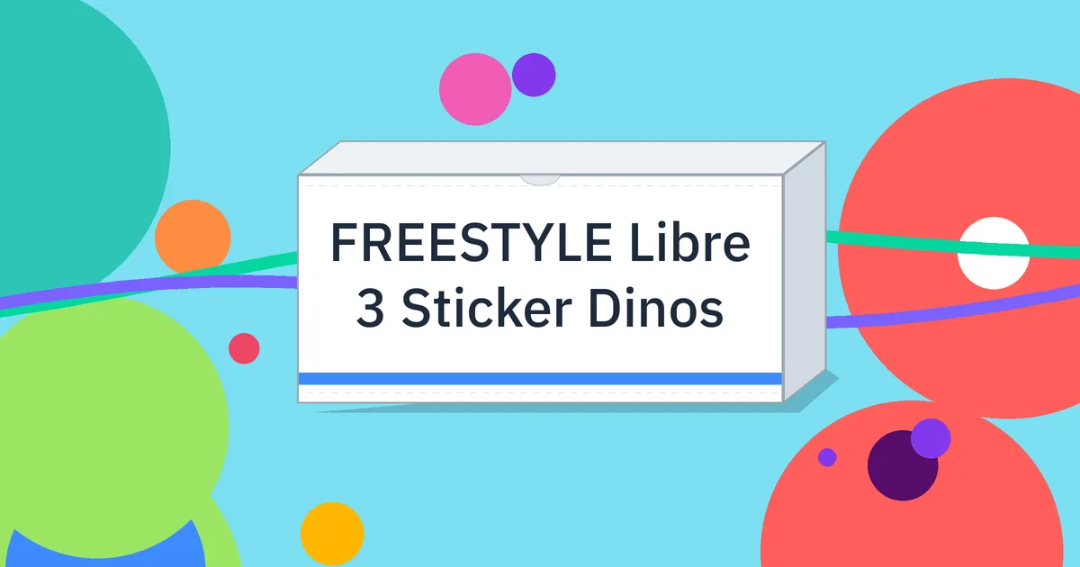 Symbolbild: Packung mit der Aufschrift FREESTYLE Libre 3 Sticker Dinos (PZN 18177118) – Verfügbarkeit und Bezug in Apotheken in Frankfurt am Main