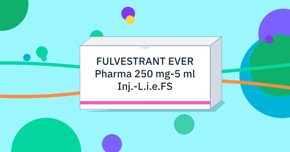 Symbolbild: Packung mit der Aufschrift FULVESTRANT EVER Pharma 250 mg-5 ml Inj.-L.i.e.FS (PZN 14449241) – Verfügbarkeit und Bezug in Apotheken in Frankfurt am Main
