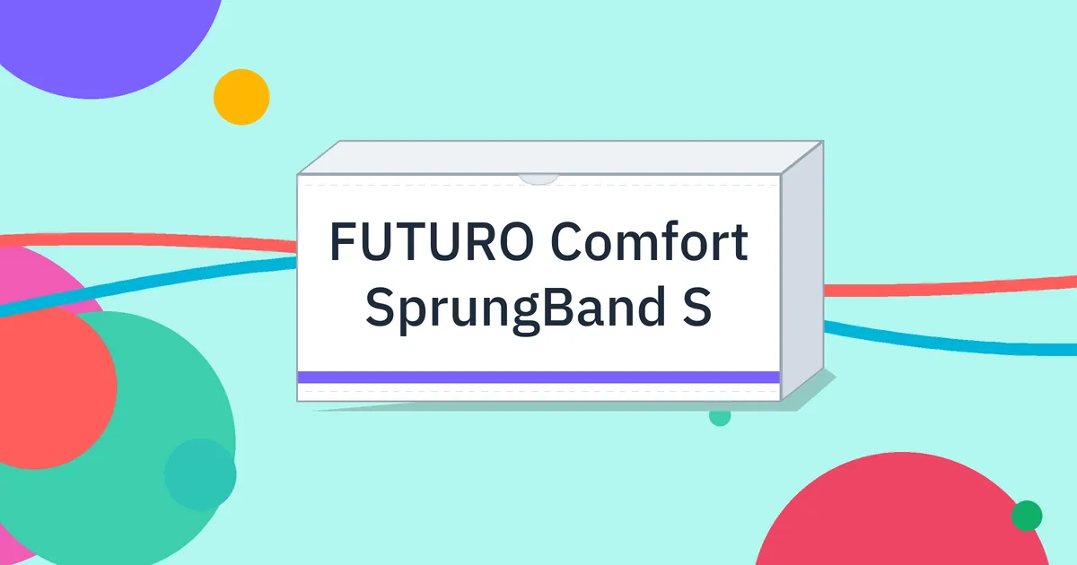 Symbolbild: Packung mit der Aufschrift FUTURO Comfort SprungBand S (PZN 06825782) – Verfügbarkeit und Bezug in Apotheken in Frankfurt am Main