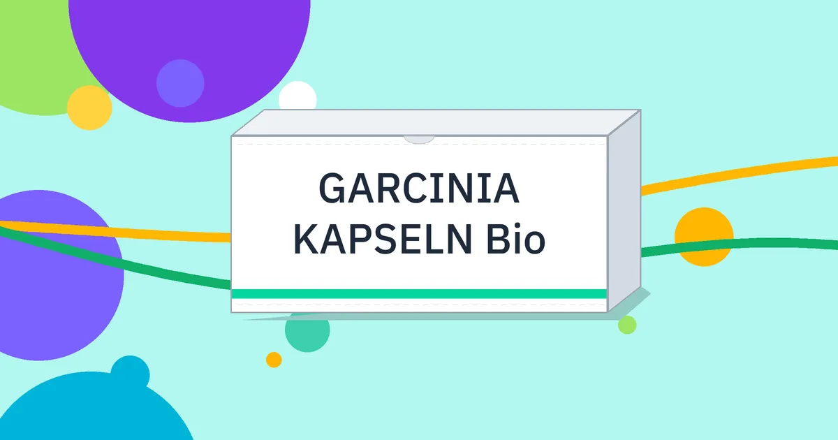 Symbolbild: Packung mit der Aufschrift GARCINIA KAPSELN Bio (PZN 12462295) – Verfügbarkeit und Bezug in Apotheken in Frankfurt am Main