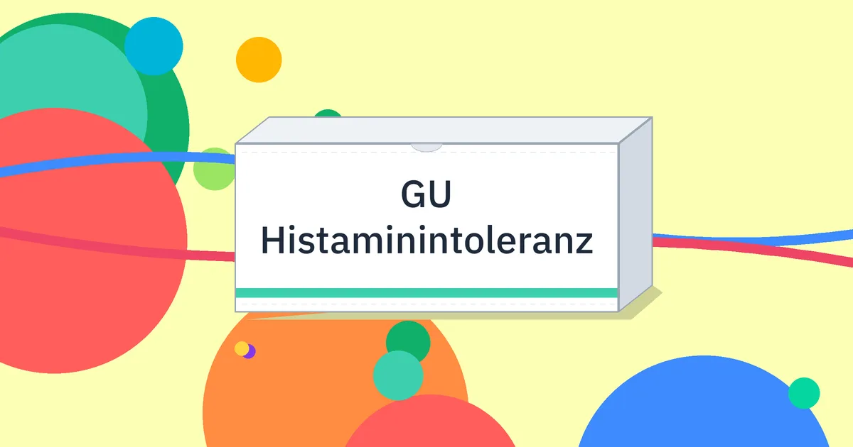 Symbolbild: Packung mit der Aufschrift GU Histaminintoleranz (PZN 20117738) – Verfügbarkeit und Bezug in Apotheken in Frankfurt am Main