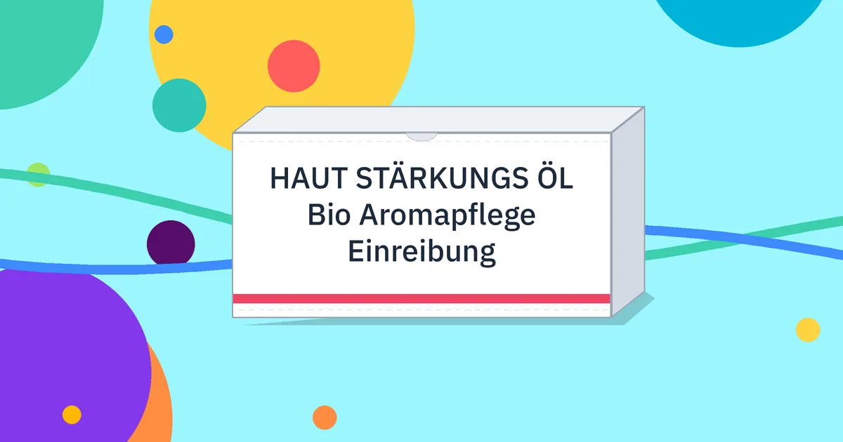 Symbolbild: Packung mit der Aufschrift HAUT STÄRKUNGS ÖL Bio Aromapflege Einreibung (PZN 17230885) – Verfügbarkeit und Bezug in Apotheken in Frankfurt am Main
