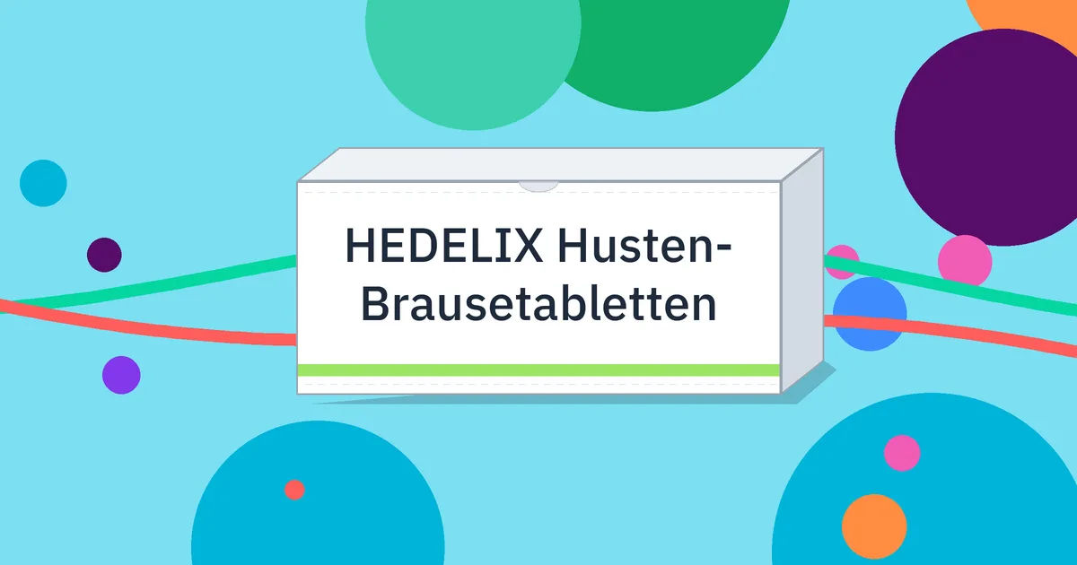 Symbolbild: Packung mit der Aufschrift HEDELIX Husten-Brausetabletten (PZN 03211134) – Verfügbarkeit und Bezug in Apotheken in Frankfurt am Main