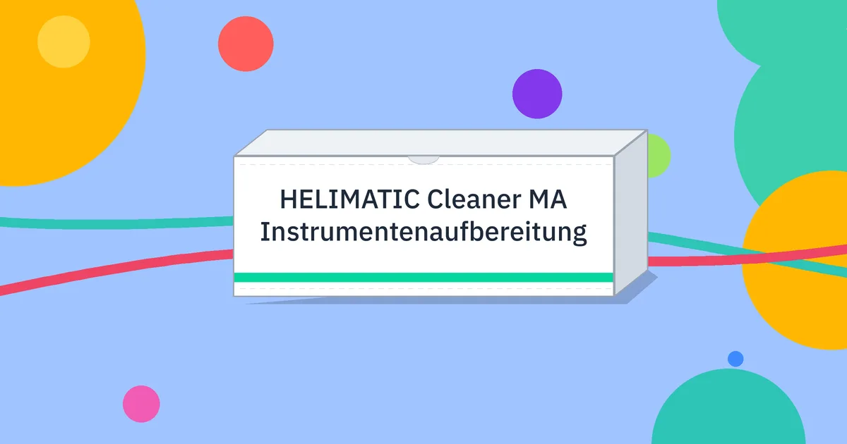 Symbolbild: Packung mit der Aufschrift HELIMATIC Cleaner MA Instrumentenaufbereitung (PZN 07477194) – Verfügbarkeit und Bezug in Apotheken in Frankfurt am Main