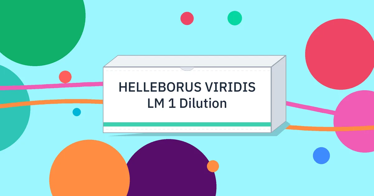 Symbolbild: Packung mit der Aufschrift HELLEBORUS VIRIDIS LM 1 Dilution (PZN 12886492) – Verfügbarkeit und Bezug in Apotheken in Frankfurt am Main