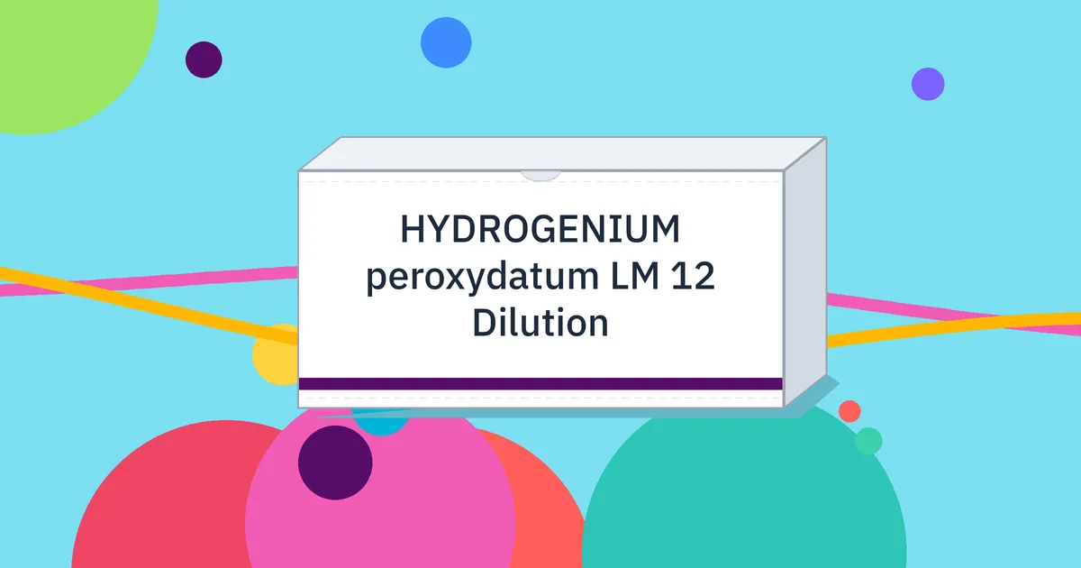 Symbolbild: Packung mit der Aufschrift HYDROGENIUM peroxydatum LM 12 Dilution (PZN 13557230) – Verfügbarkeit und Bezug in Apotheken in Frankfurt am Main