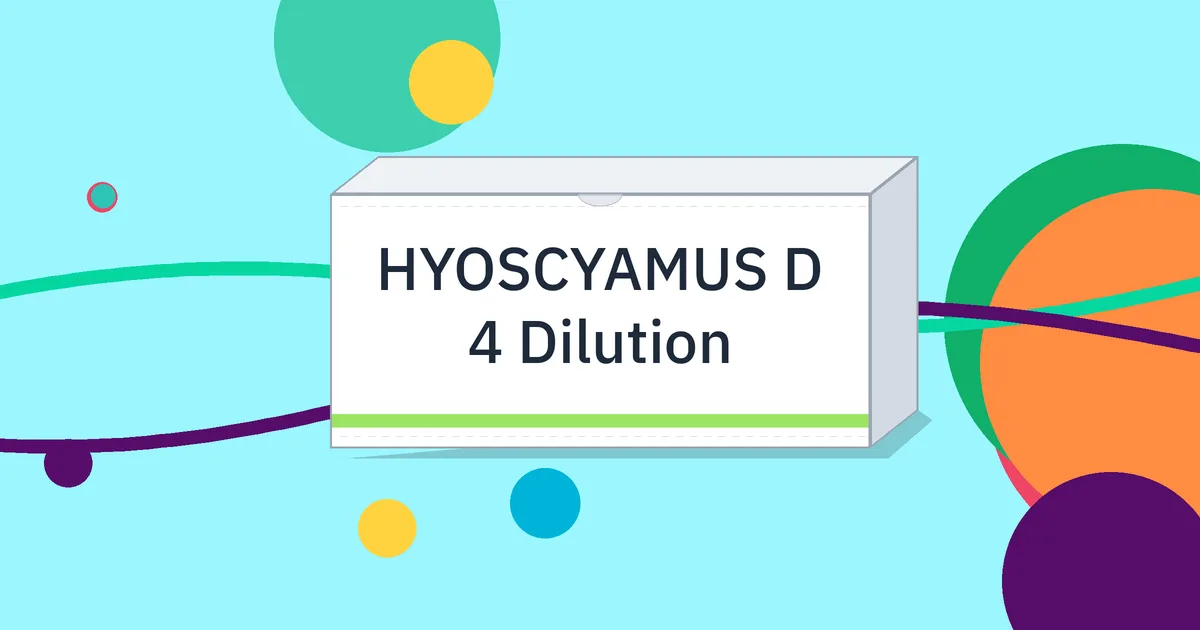 Symbolbild: Packung mit der Aufschrift HYOSCYAMUS D 4 Dilution (PZN 02102383) – Verfügbarkeit und Bezug in Apotheken in Frankfurt am Main