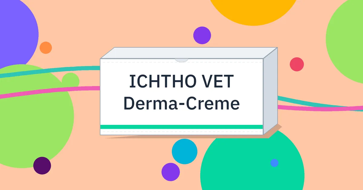 Symbolbild: Packung mit der Aufschrift ICHTHO VET Derma-Creme (PZN 11870129) – Verfügbarkeit und Bezug in Apotheken in Frankfurt am Main