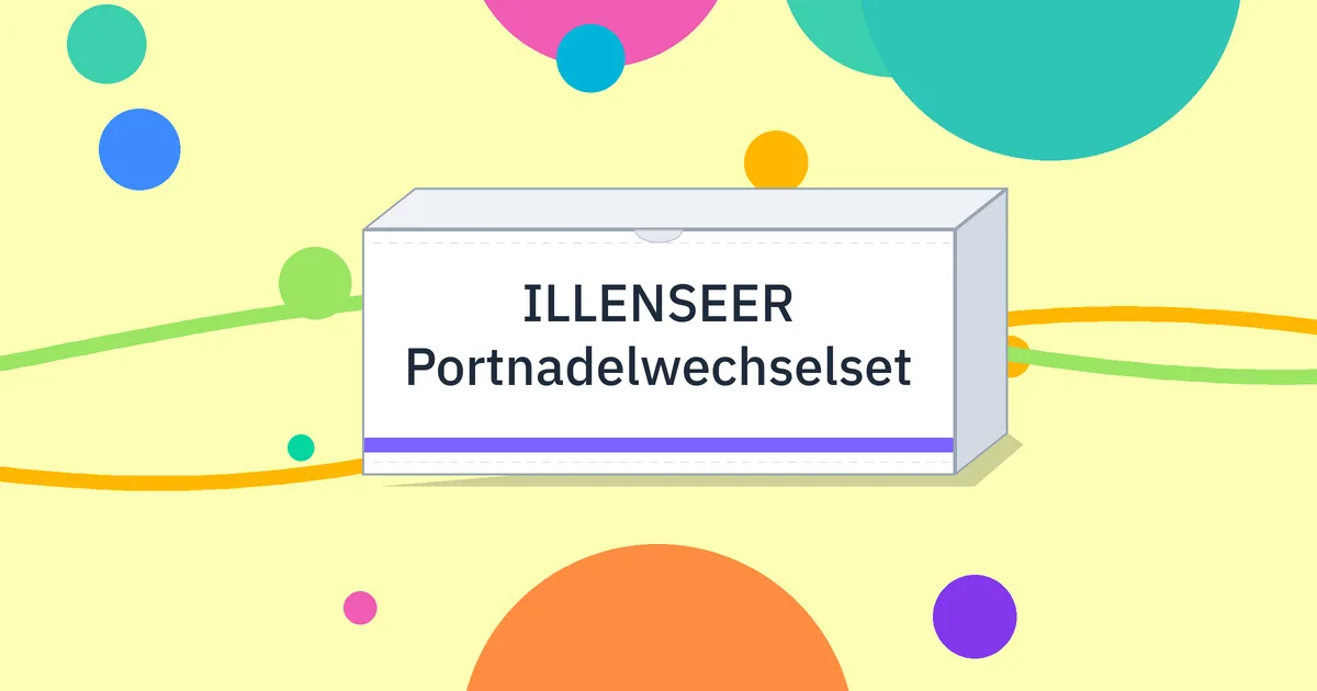 Symbolbild: Packung mit der Aufschrift ILLENSEER Portnadelwechselset (PZN 11167306) – Verfügbarkeit und Bezug in Apotheken in Frankfurt am Main