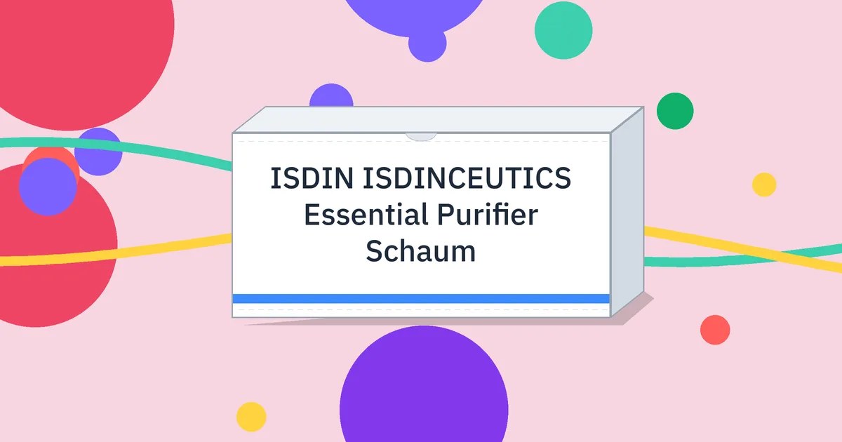 Symbolbild: Packung mit der Aufschrift ISDIN ISDINCEUTICS Essential Purifier Schaum (PZN 19461689) – Verfügbarkeit und Bezug in Apotheken in Frankfurt am Main