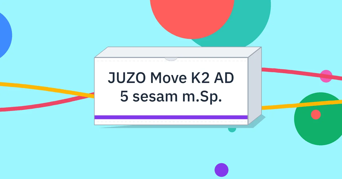 Symbolbild: Packung mit der Aufschrift JUZO Move K2 AD 5 sesam m.Sp. (PZN 18507248) – Verfügbarkeit und Bezug in Apotheken in Frankfurt am Main