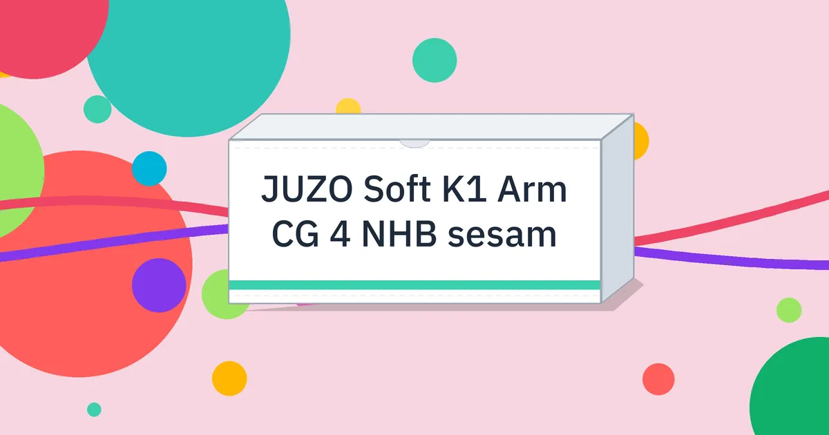 Symbolbild: Packung mit der Aufschrift JUZO Soft K1 Arm CG 4 NHB sesam (PZN 15507070) – Verfügbarkeit und Bezug in Apotheken in Frankfurt am Main