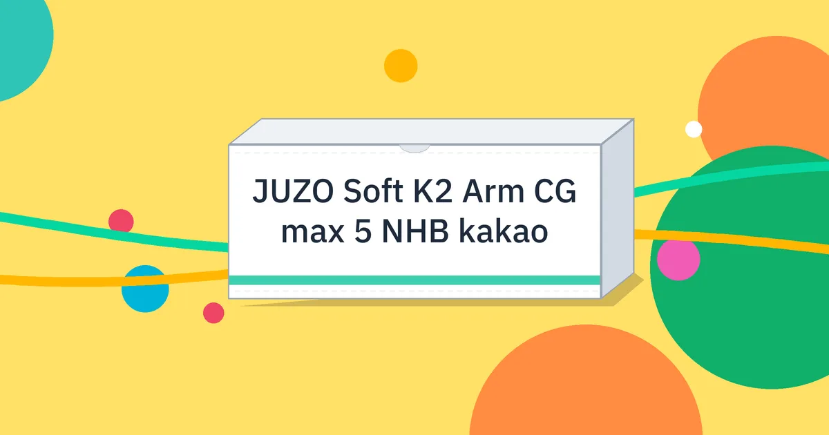 Symbolbild: Packung mit der Aufschrift JUZO Soft K2 Arm CG max 5 NHB kakao (PZN 15512958) – Verfügbarkeit und Bezug in Apotheken in Frankfurt am Main