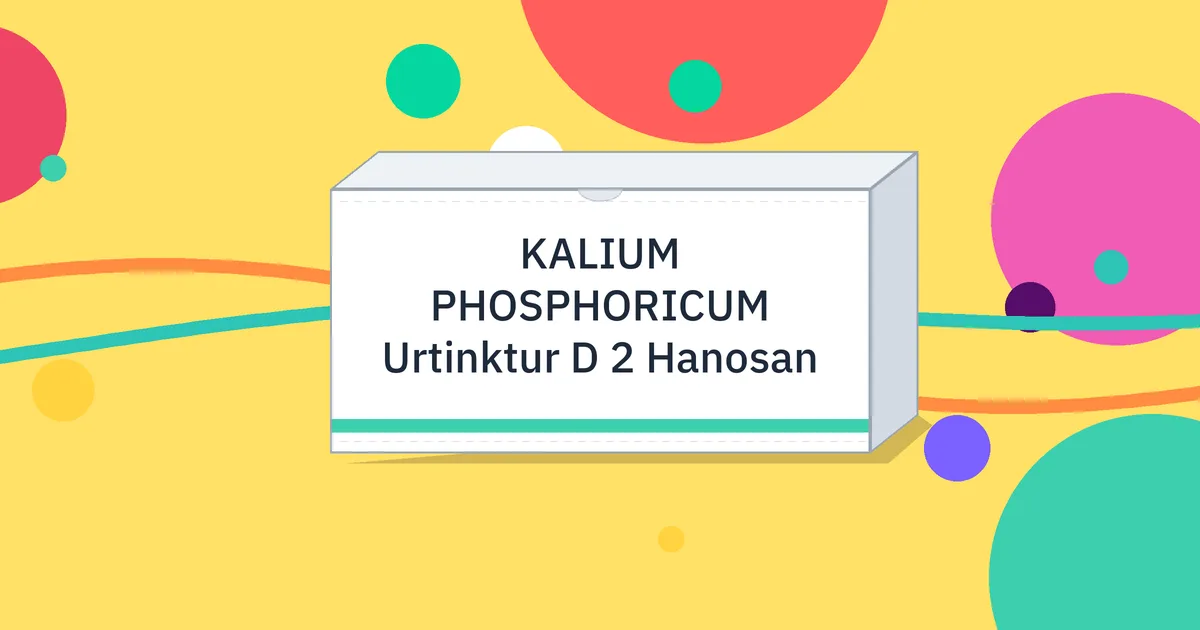 Symbolbild: Packung mit der Aufschrift KALIUM PHOSPHORICUM Urtinktur D 2 Hanosan (PZN 07431654) – Verfügbarkeit und Bezug in Apotheken in Frankfurt am Main