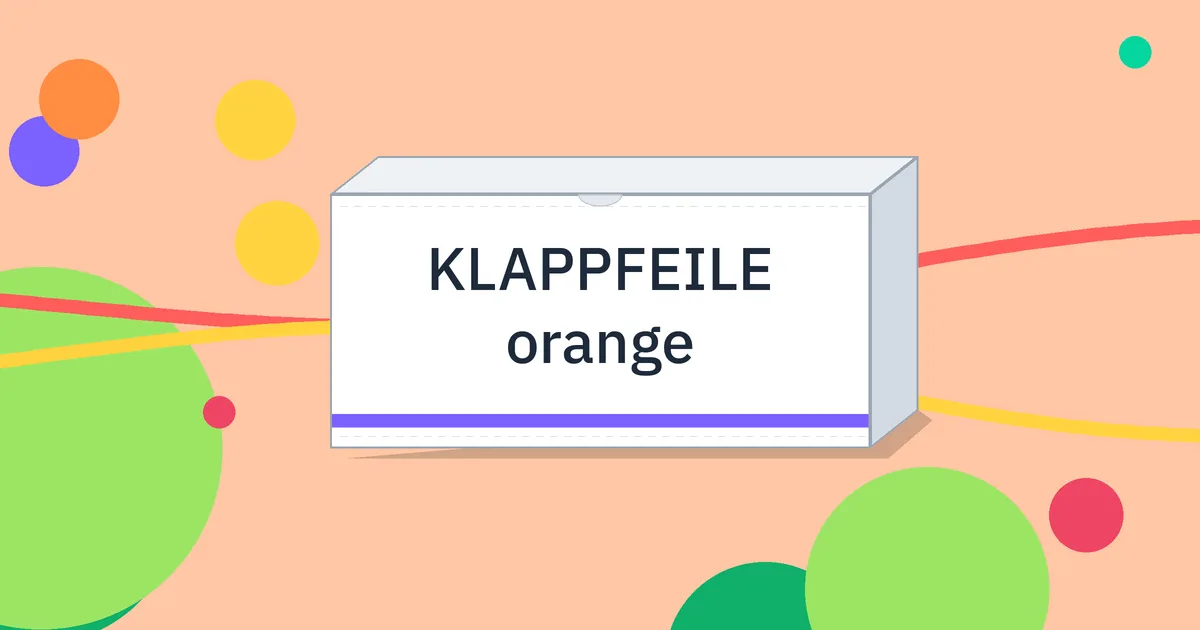 Symbolbild: Packung mit der Aufschrift KLAPPFEILE orange (PZN 01505185) – Verfügbarkeit und Bezug in Apotheken in Frankfurt am Main