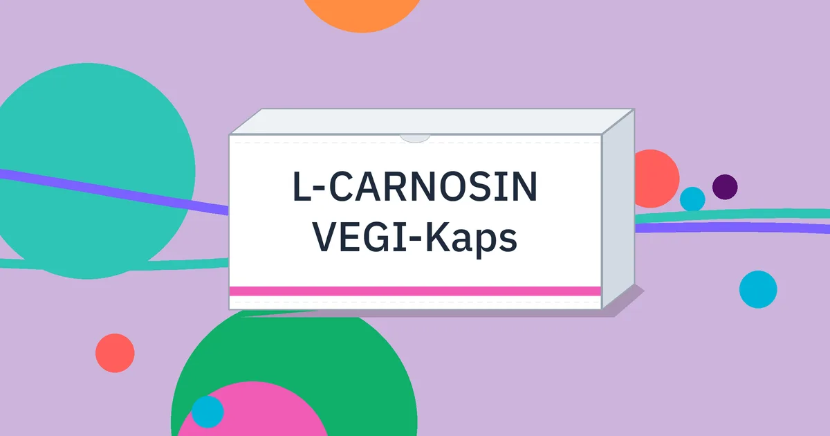 Symbolbild: Packung mit der Aufschrift L-CARNOSIN VEGI-Kaps (PZN 13863926) – Verfügbarkeit und Bezug in Apotheken in Frankfurt am Main