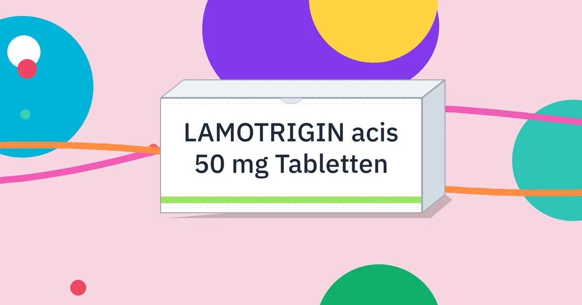 Symbolbild: Packung mit der Aufschrift LAMOTRIGIN acis 50 mg Tabletten (PZN 04051827) – Verfügbarkeit und Bezug in Apotheken in Frankfurt am Main