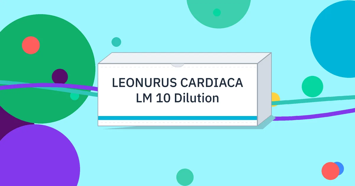 Symbolbild: Packung mit der Aufschrift LEONURUS CARDIACA LM 10 Dilution (PZN 13525885) – Verfügbarkeit und Bezug in Apotheken in Frankfurt am Main