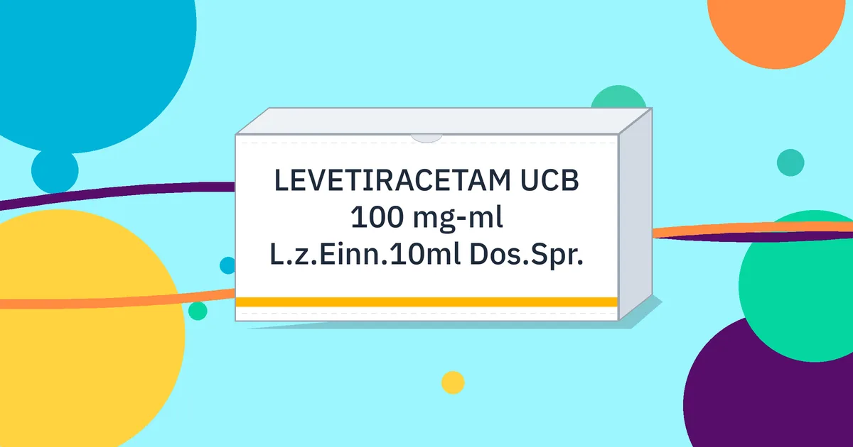 Symbolbild: Packung mit der Aufschrift LEVETIRACETAM UCB 100 mg-ml L.z.Einn.10ml Dos.Spr. (PZN 19290615) – Verfügbarkeit und Bezug in Apotheken in Frankfurt am Main
