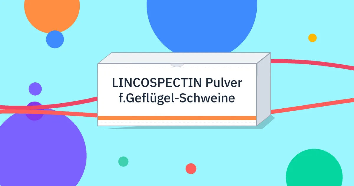 Symbolbild: Packung mit der Aufschrift LINCOSPECTIN Pulver f.Geflügel-Schweine (PZN 01446821) – Verfügbarkeit und Bezug in Apotheken in Frankfurt am Main