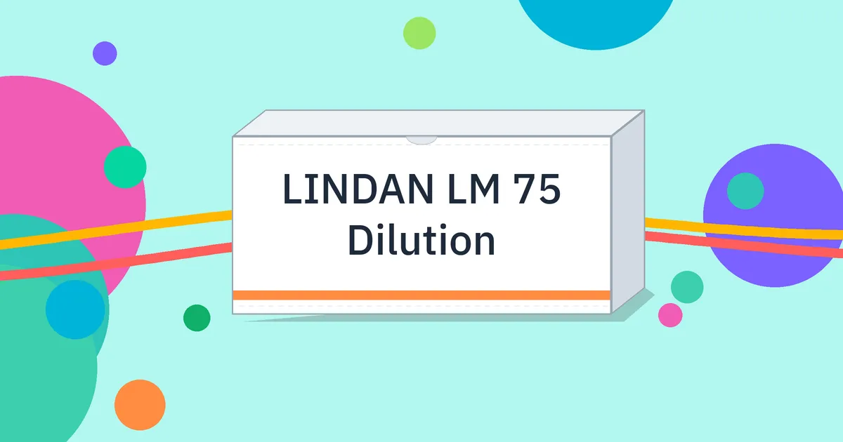 Symbolbild: Packung mit der Aufschrift LINDAN LM 75 Dilution (PZN 13529908) – Verfügbarkeit und Bezug in Apotheken in Frankfurt am Main