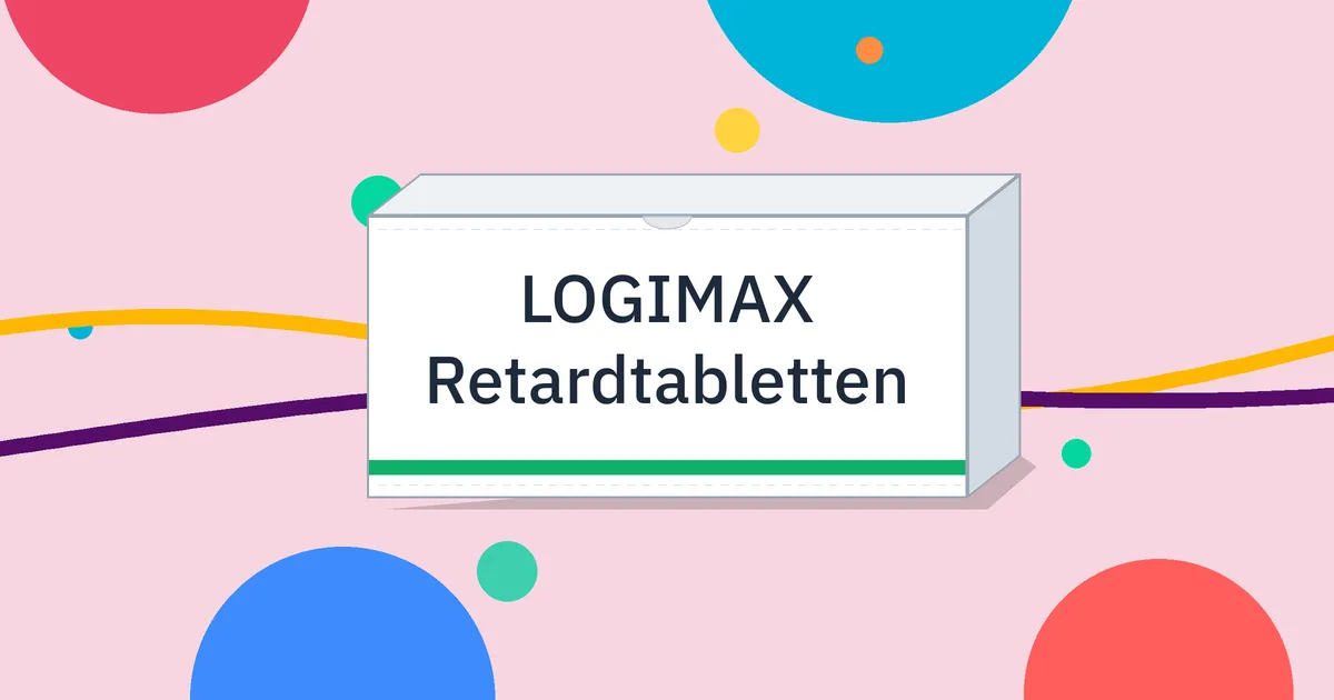 Symbolbild: Packung mit der Aufschrift LOGIMAX Retardtabletten (PZN 15746886) – Verfügbarkeit und Bezug in Apotheken in Frankfurt am Main