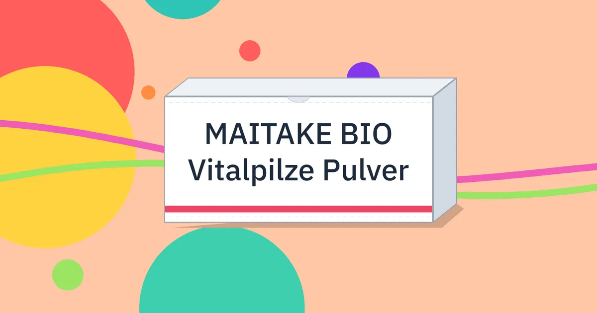 Symbolbild: Packung mit der Aufschrift MAITAKE BIO Vitalpilze Pulver (PZN 09460341) – Verfügbarkeit und Bezug in Apotheken in Frankfurt am Main