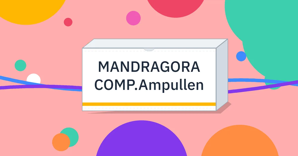 Symbolbild: Packung mit der Aufschrift MANDRAGORA COMP.Ampullen (PZN 02819632) – Verfügbarkeit und Bezug in Apotheken in Frankfurt am Main
