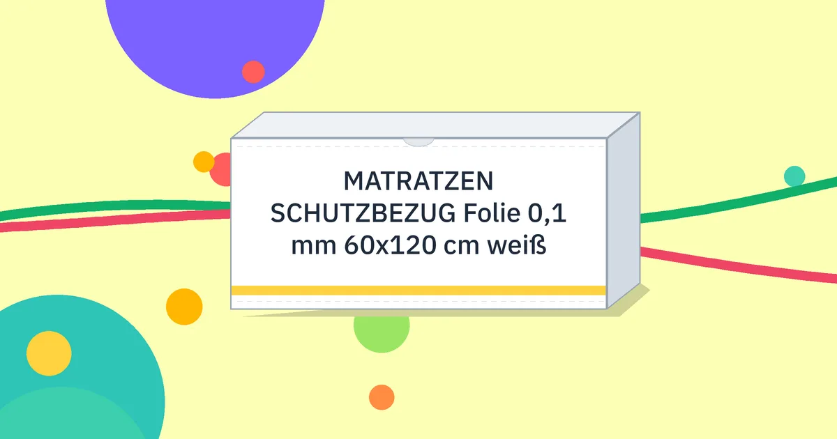Symbolbild: Packung mit der Aufschrift MATRATZEN SCHUTZBEZUG Folie 0,1 mm 60x120 cm weiß (PZN 01660371) – Verfügbarkeit und Bezug in Apotheken in Frankfurt am Main
