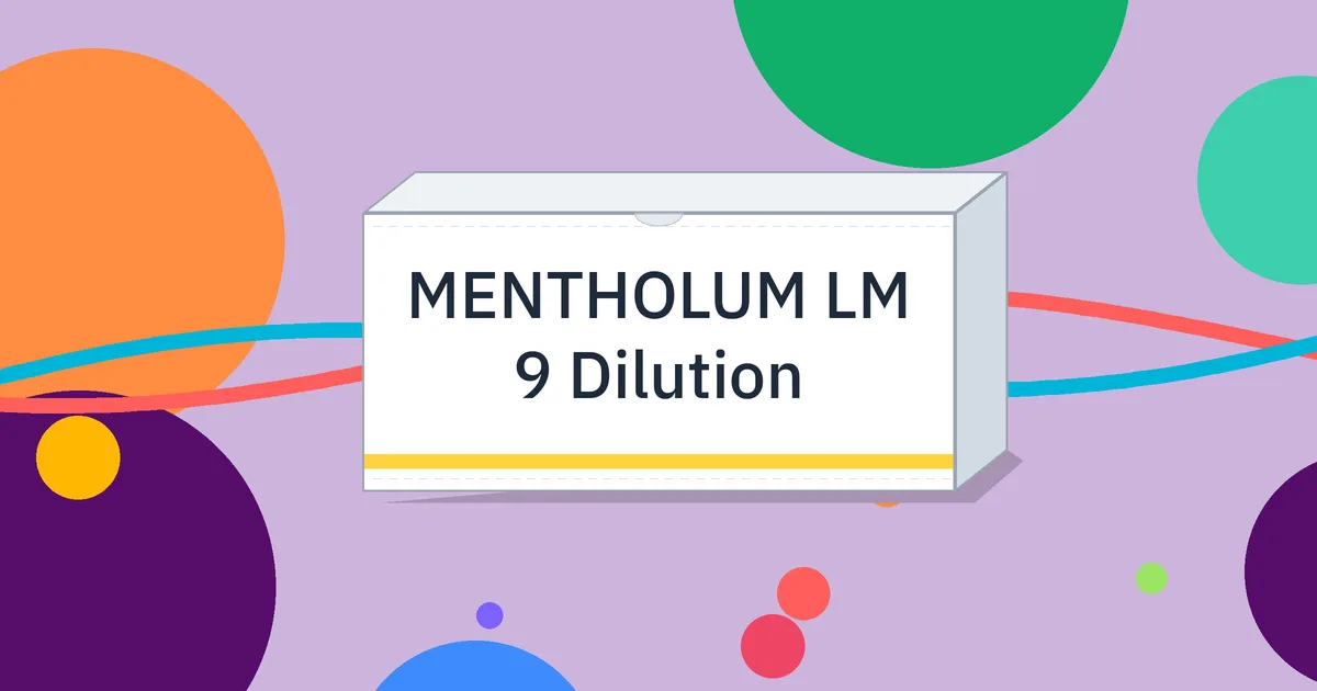 Symbolbild: Packung mit der Aufschrift MENTHOLUM LM 9 Dilution (PZN 13604627) – Verfügbarkeit und Bezug in Apotheken in Frankfurt am Main