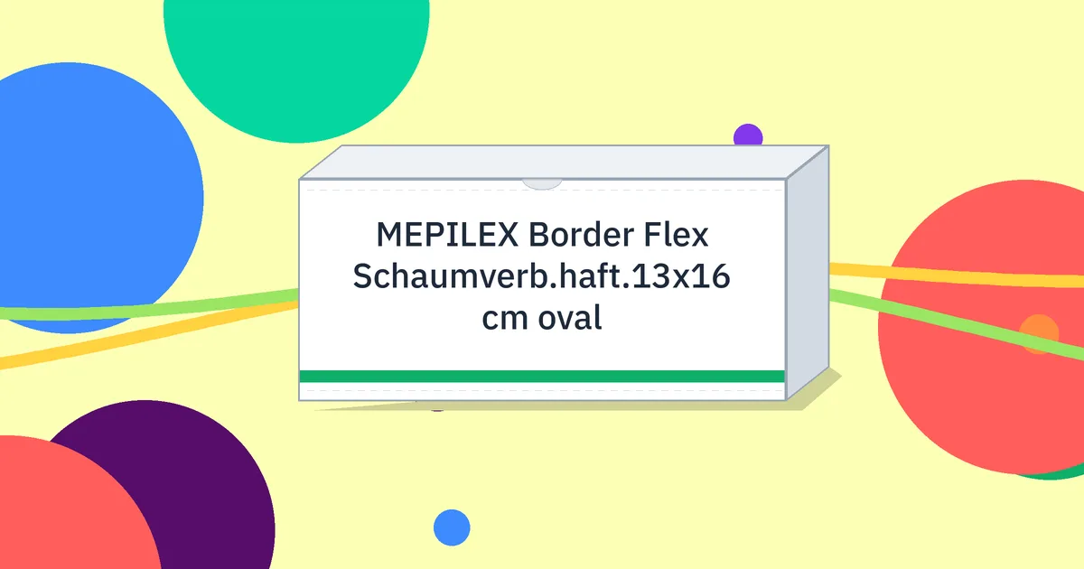 Symbolbild: Packung mit der Aufschrift MEPILEX Border Flex Schaumverb.haft.13x16 cm oval (PZN 11352995) – Verfügbarkeit und Bezug in Apotheken in Frankfurt am Main