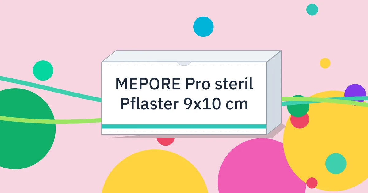 Symbolbild: Packung mit der Aufschrift MEPORE Pro steril Pflaster 9x10 cm (PZN 06469749) – Verfügbarkeit und Bezug in Apotheken in Frankfurt am Main
