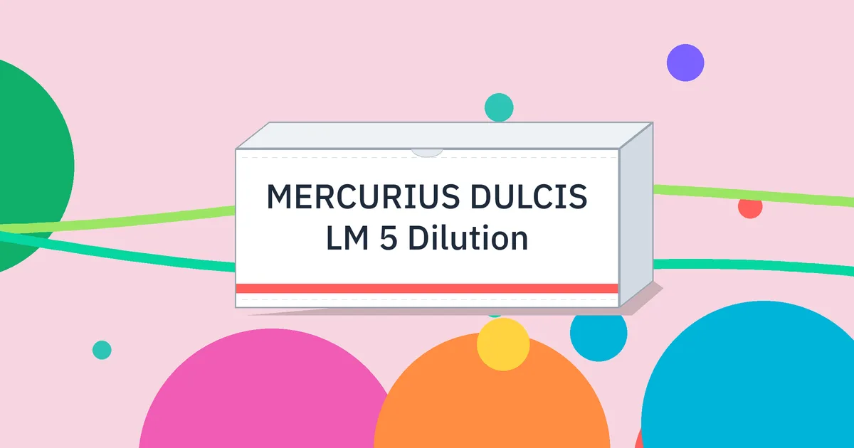 Symbolbild: Packung mit der Aufschrift MERCURIUS DULCIS LM 5 Dilution (PZN 12951255) – Verfügbarkeit und Bezug in Apotheken in Frankfurt am Main