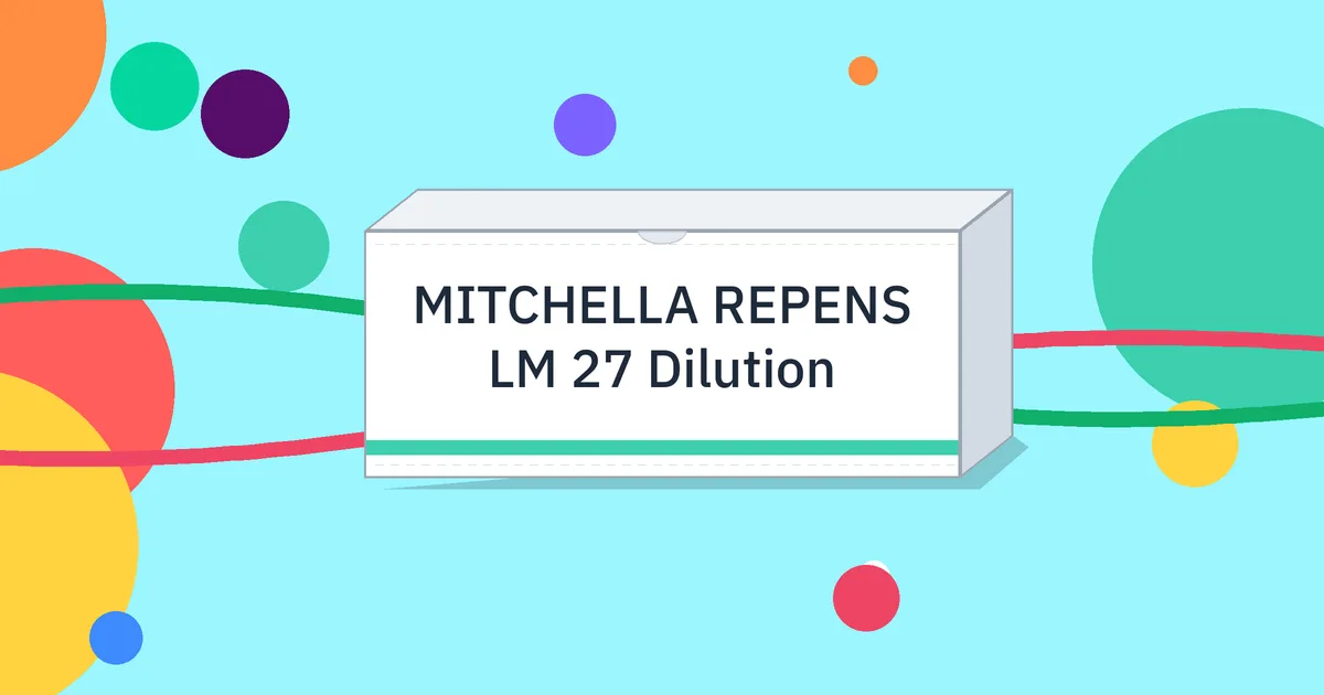 Symbolbild: Packung mit der Aufschrift MITCHELLA REPENS LM 27 Dilution (PZN 13609518) – Verfügbarkeit und Bezug in Apotheken in Frankfurt am Main