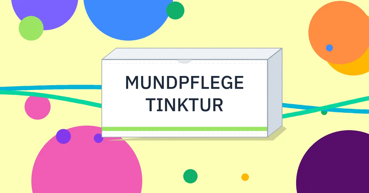Symbolbild: Packung mit der Aufschrift MUNDPFLEGE TINKTUR (PZN 10393319) – Verfügbarkeit und Bezug in Apotheken in Frankfurt am Main