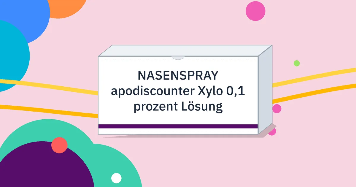 Symbolbild: Packung mit der Aufschrift NASENSPRAY apodiscounter Xylo 0,1 prozent Lösung (PZN 18188286) – Verfügbarkeit und Bezug in Apotheken in Frankfurt am Main