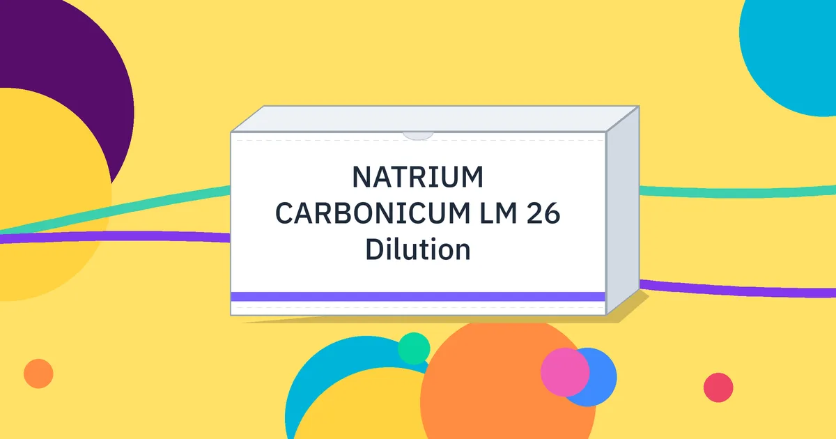 Symbolbild: Packung mit der Aufschrift NATRIUM CARBONICUM LM 26 Dilution (PZN 12961822) – Verfügbarkeit und Bezug in Apotheken in Frankfurt am Main