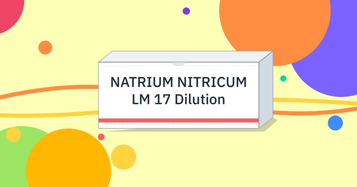 Symbolbild: Packung mit der Aufschrift NATRIUM NITRICUM LM 17 Dilution (PZN 12965702) – Verfügbarkeit und Bezug in Apotheken in Frankfurt am Main