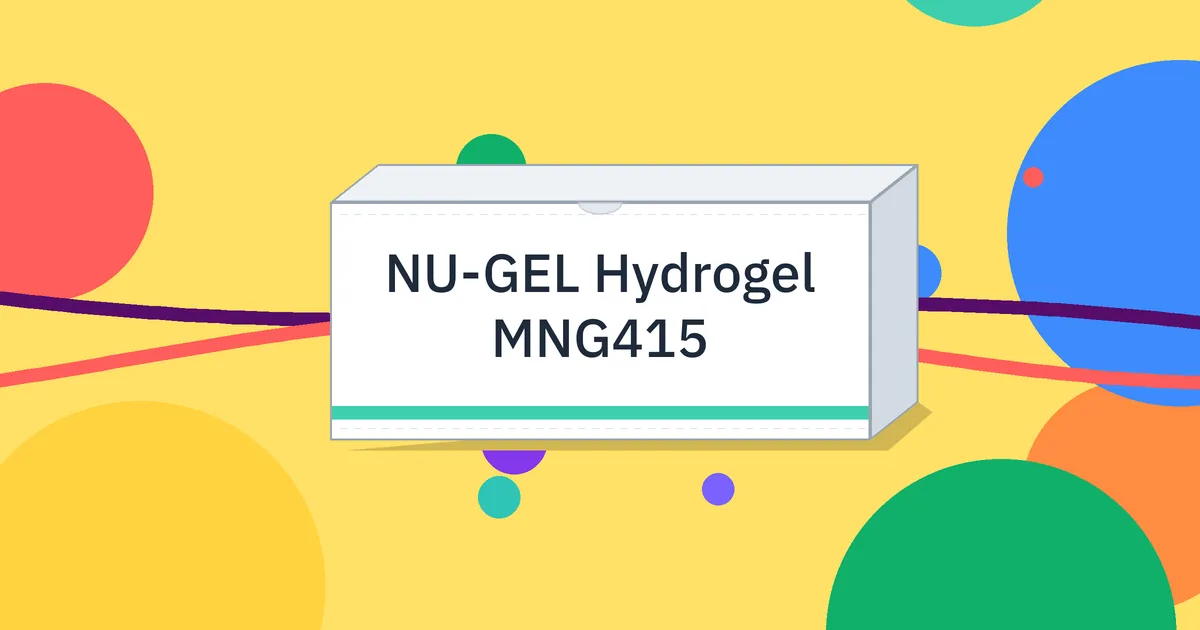 Symbolbild: Packung mit der Aufschrift NU-GEL Hydrogel MNG415 (PZN 04720783) – Verfügbarkeit und Bezug in Apotheken in Frankfurt am Main