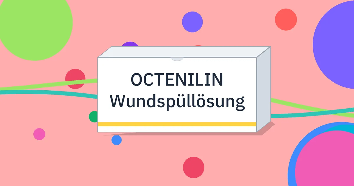 Symbolbild: Packung mit der Aufschrift OCTENILIN Wundspüllösung (PZN 05747123) – Verfügbarkeit und Bezug in Apotheken in Frankfurt am Main