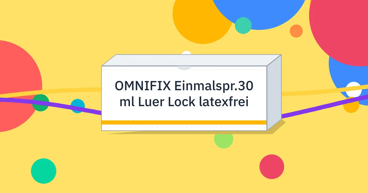 Symbolbild: Packung mit der Aufschrift OMNIFIX Einmalspr.30 ml Luer Lock latexfrei (PZN 18322141) – Verfügbarkeit und Bezug in Apotheken in Frankfurt am Main