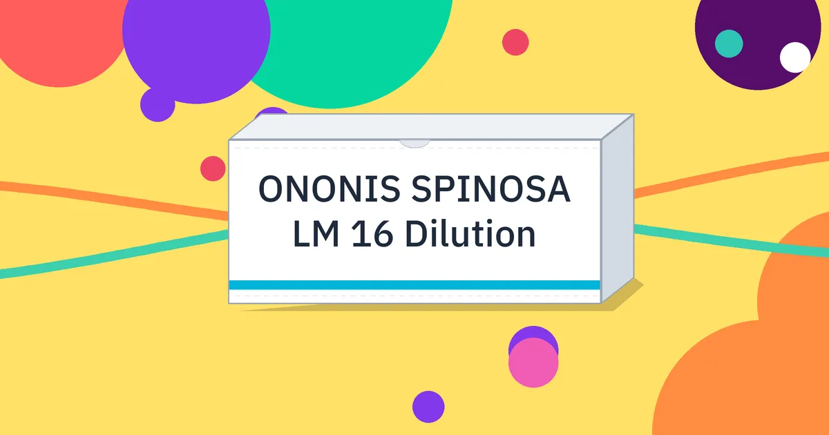 Symbolbild: Packung mit der Aufschrift ONONIS SPINOSA LM 16 Dilution (PZN 13625724) – Verfügbarkeit und Bezug in Apotheken in Frankfurt am Main