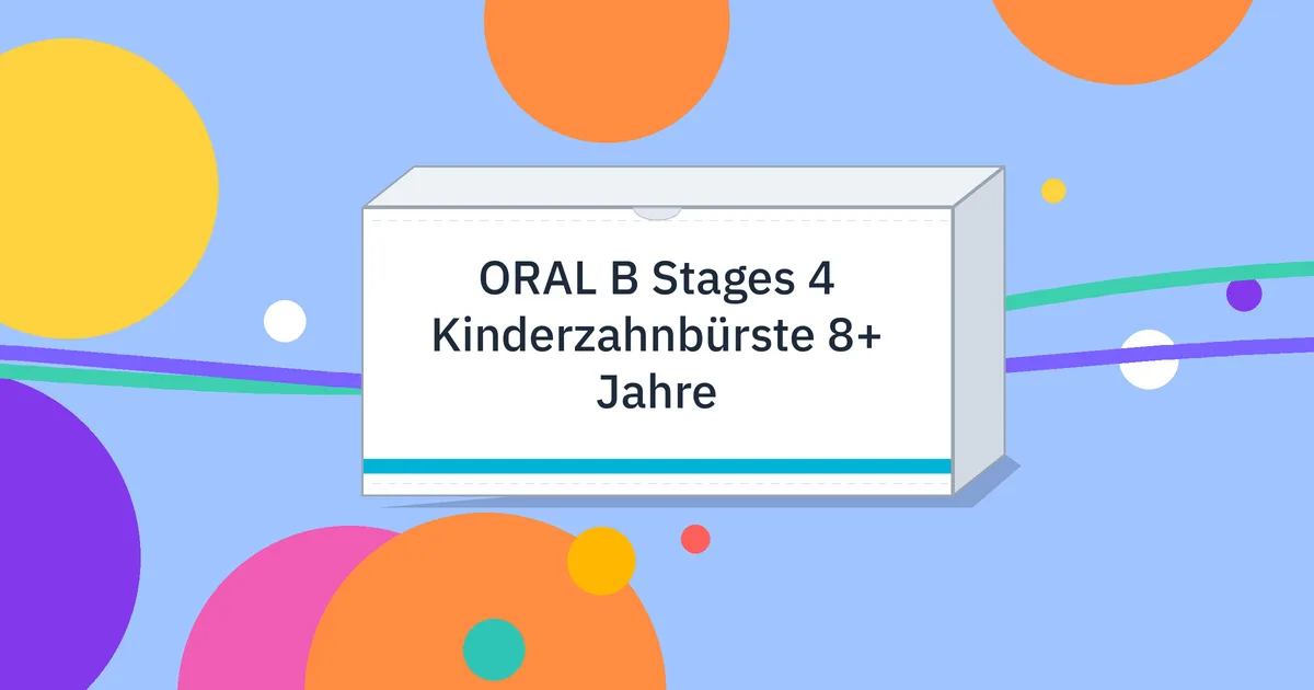 Symbolbild: Packung mit der Aufschrift ORAL B Stages 4 Kinderzahnbürste 8+ Jahre (PZN 02247673) – Verfügbarkeit und Bezug in Apotheken in Frankfurt am Main