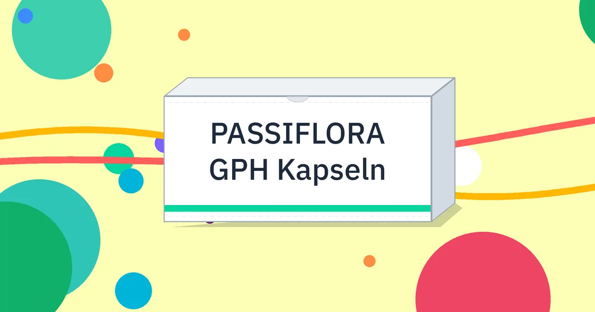 Symbolbild: Packung mit der Aufschrift PASSIFLORA GPH Kapseln (PZN 01696162) – Verfügbarkeit und Bezug in Apotheken in Frankfurt am Main