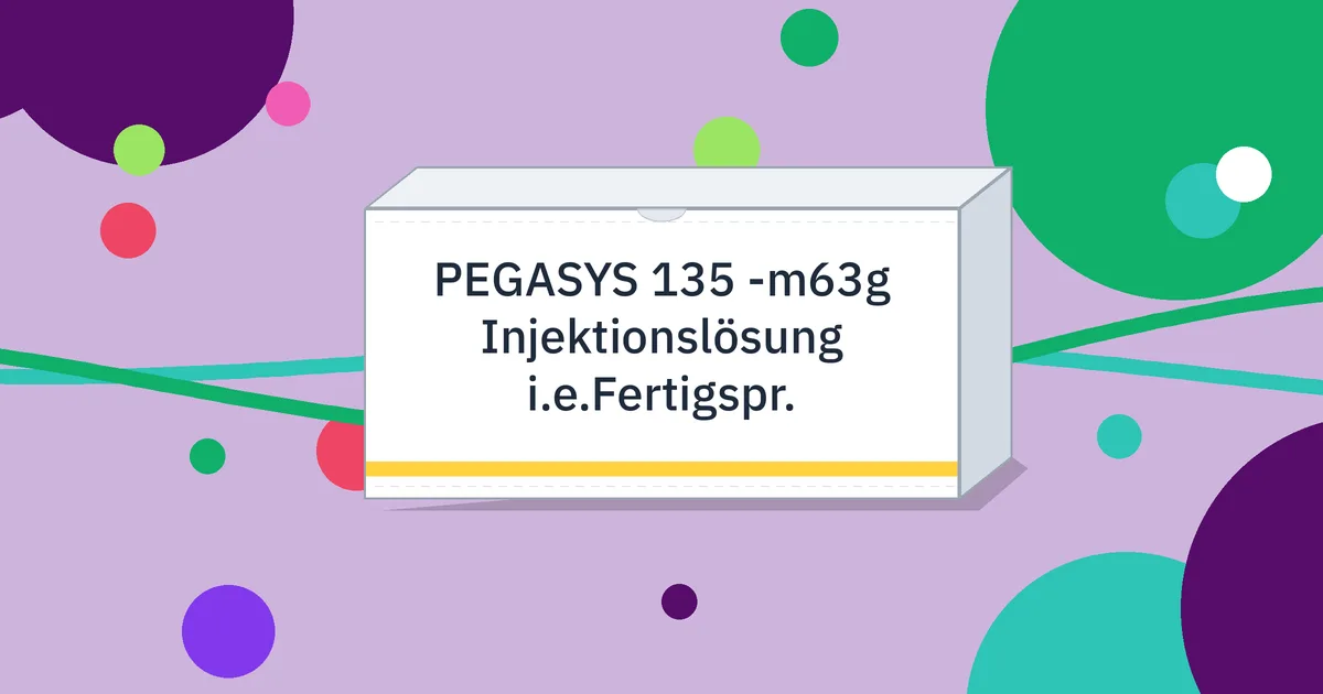 Symbolbild: Packung mit der Aufschrift PEGASYS 135 -m63g Injektionslösung i.e.Fertigspr. (PZN 17414823) – Verfügbarkeit und Bezug in Apotheken in Frankfurt am Main